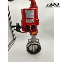 China DN65 Stainless steel  Butterfly Valve wafer style electric vs pneumatic actuator for sale