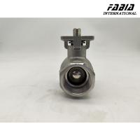 China Fabia 1/4'' 3 Way Thread Ball Valve Electric Adjustalbe Type Stainless Steel L-Port for sale