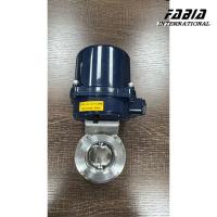 China KF50 Stainless Steel Electric Butterfly Valve Hard Seal Quick Installation PN16 Pressure Rating for sale