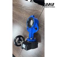 China Aluminum Alloy DN100 Worm Gear Butterfly Valve EPDM Seal Soft Seal for sale