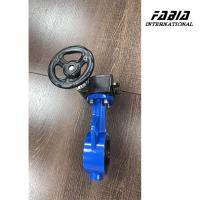 China Aluminum Alloy DN100 Worm Gear Butterfly Valve EPDM Seal Soft Seal for sale