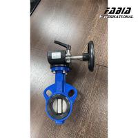China Aluminum Alloy DN100 Worm Gear Butterfly Valve EPDM Seal Soft Seal for sale