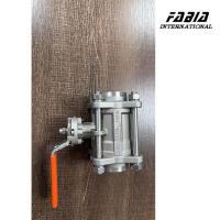 China 2'' Three Piece Ball Valve CF3M Manual Valve Butt Weld Connection for sale