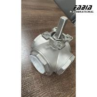 China Three Way Stainless Ball Valve High Platform High Temperature Excellent Sealing Performance for sale
