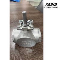 China Three Way Stainless Ball Valve High Platform High Temperature Excellent Sealing Performance for sale