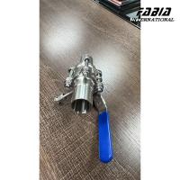 China High Temperature Resistant Three Piece Ball Valve With Purge Port And Lever Handle For Purging Reaction Vessels for sale