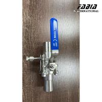 China High Temperature Resistant Three Piece Ball Valve With Purge Port And Lever Handle For Purging Reaction Vessels for sale