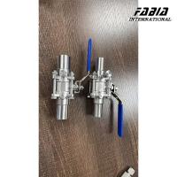 China High Temperature Resistant Three Piece Ball Valve With Purge Port And Lever Handle For Purging Reaction Vessels for sale