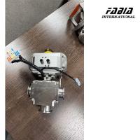 China 1/2 To 8 Inches KF40 SS316 Electric Heat Tracing Pneumatic Square Three-way Ball Valve L Type With Stainless Steel Body for sale