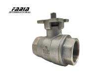 China Two Piece Ball Valve Stainless Steel Ball Valve FABIA Industry valves for sale