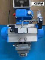 China Pneumatic Stainless steel Flange Butterfly Valve  Industry Complete Specifications Ship for sale