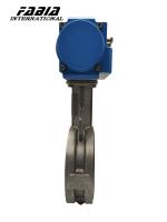 China Clamp Pneumatic Butterfly Valve Stainless steel Body Soft Seal Butterfly Valve for sale