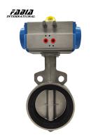 China Clamp Pneumatic Butterfly Valve Stainless steel Body Soft Seal Butterfly Valve for sale