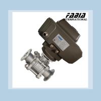 China Precise Electric High Pressure Three Piece Ball Valve With Internal Teeth Convenient for sale
