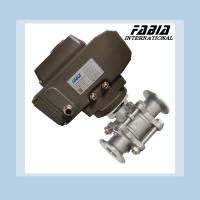China Precise Electric High Pressure Three Piece Ball Valve With Internal Teeth Convenient for sale