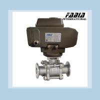 China Precise Electric High Pressure Three Piece Ball Valve With Internal Teeth Convenient for sale