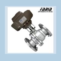 China Metal High Pressure Electric Ball Valve Stainless Steel Two Way Flange Ball Valve for sale