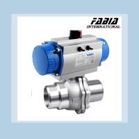 China Pneumatic Control Ball Valve  2 Piece 1 Inch 2 Inch Butt Welding for sale