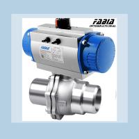 China Pneumatic Control Ball Valve  2 Piece 1 Inch 2 Inch Butt Welding for sale