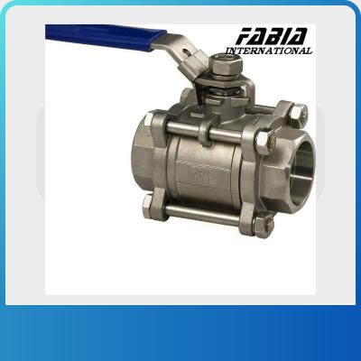 China Fabia 1/2'' 2 Way  Ball Valve Electric Adjustalbe Type Stainless Steel L-Port for sale