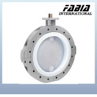 China High-quality valve products Pneumatic Fluorine Lined Clamp Butterfly Valve Clamp End for sale