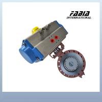 China Three Eccentric Butterfly Valve Control Bring a Pneumatic Actuator for sale