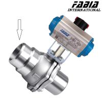China Ball Valve  2 Piece 1 Inch 2 Inch Butt Welding  Pneumatic Ball Valve for sale