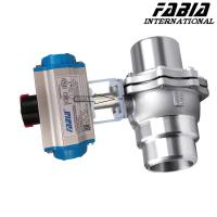 China Ball Valve  2 Piece 1 Inch 2 Inch Butt Welding  Pneumatic Ball Valve for sale