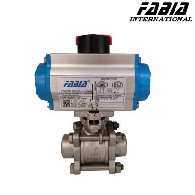 China FABIA Industry valves Two Piece Ball Valve Stainless Steel Ball Valve for sale