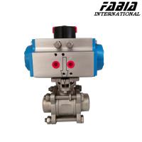 China FABIA Industry valves Two Piece Ball Valve Stainless Steel Ball Valve for sale