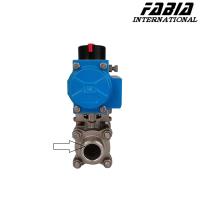 China FABIA Industry valves Two Piece Ball Valve Stainless Steel Ball Valve for sale