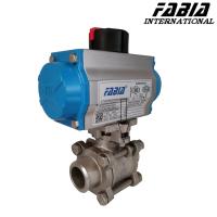 China FABIA Industry valves Two Piece Ball Valve Stainless Steel Ball Valve for sale