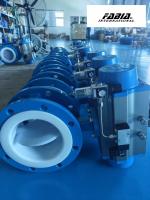 China Pneumatic Fluorine Lined Flange Butterfly Valve Economical and efficient for sale