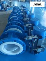 China Pneumatic Fluorine Lined Flange Butterfly Valve Economical and efficient for sale