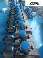 China Pneumatic  Butterfly Valve CLAMP STAINLESS STEEL 304 for sale