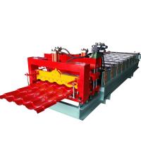 China glazed tile roll forming machine Corrugated Metal Sheet Aluminum Tile Roof Making Roll Forming Machine for sale
