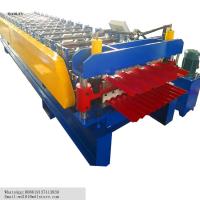 China Double Layers Steel Sheet Roll Forming Machine Tile Forming Machine 7.5 Kw for sale