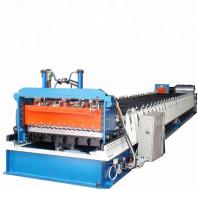 China 380V / 220V Steel Tile Roll Forming Machine 300 H Steel Welded Machine Frame for sale