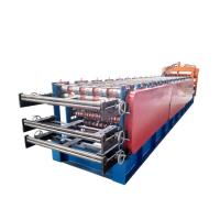 China Three Layer Corrugated Roof Tile Roll Forming Machine 24 Gauge 0.3 - 0.8mm Thickness Sheet for sale