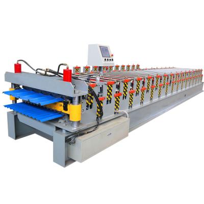 China Iron Sheet Corrugated Roll Forming Machine 70mm Shaft Diameter 1 Inch Chain Driven for sale