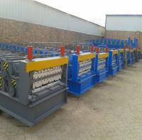 China 0.3 - 0.8mm Thickness Double Layer Roll Forming Machine For Hydraulic Tile Pressing for sale