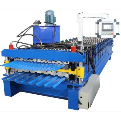 China Automatic Customized Color Steel Aluminum Galvanized Sheet Metal Roof Panel Making Roll Forming Machine for sale