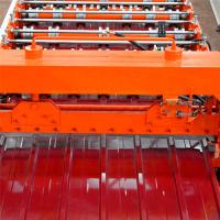 China High Quality Concrete Road Paving Terrazzo Roof Floor Double Layer Glazed Tile IBR Sheet Roof Press Making Machine for sale