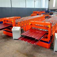 China High Quality Concrete Road Paving Terrazzo Roof Floor Double Layer Glazed Tile IBR Sheet Roof Press Making Machine for sale