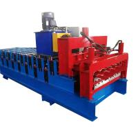 China 828 Double Layer Corrugated sheet metal roof tile forming machine for sale