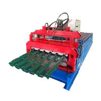 China 828 Double Layer Corrugated sheet metal roof tile forming machine for sale