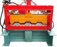 China Zinc Ridge Cap Roll Forming Machine Metal Roofing Ridge Tiles Making Machinery for sale