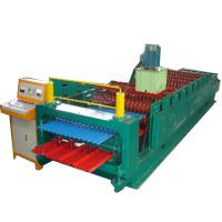 China customized 686/840 trapezoid steel galvanized aluminium ibr roof sheet roll forming making machine for sale
