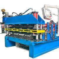 China Automatic Corrugation Roofing Sheet Making Machine 0.3-0.8mm Glazed Color steel roof tile making machine for sale