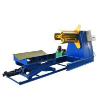 China 5 Tons hydraulic decoiler machine with coil car Cable Tray Roll Forming Machine for sale